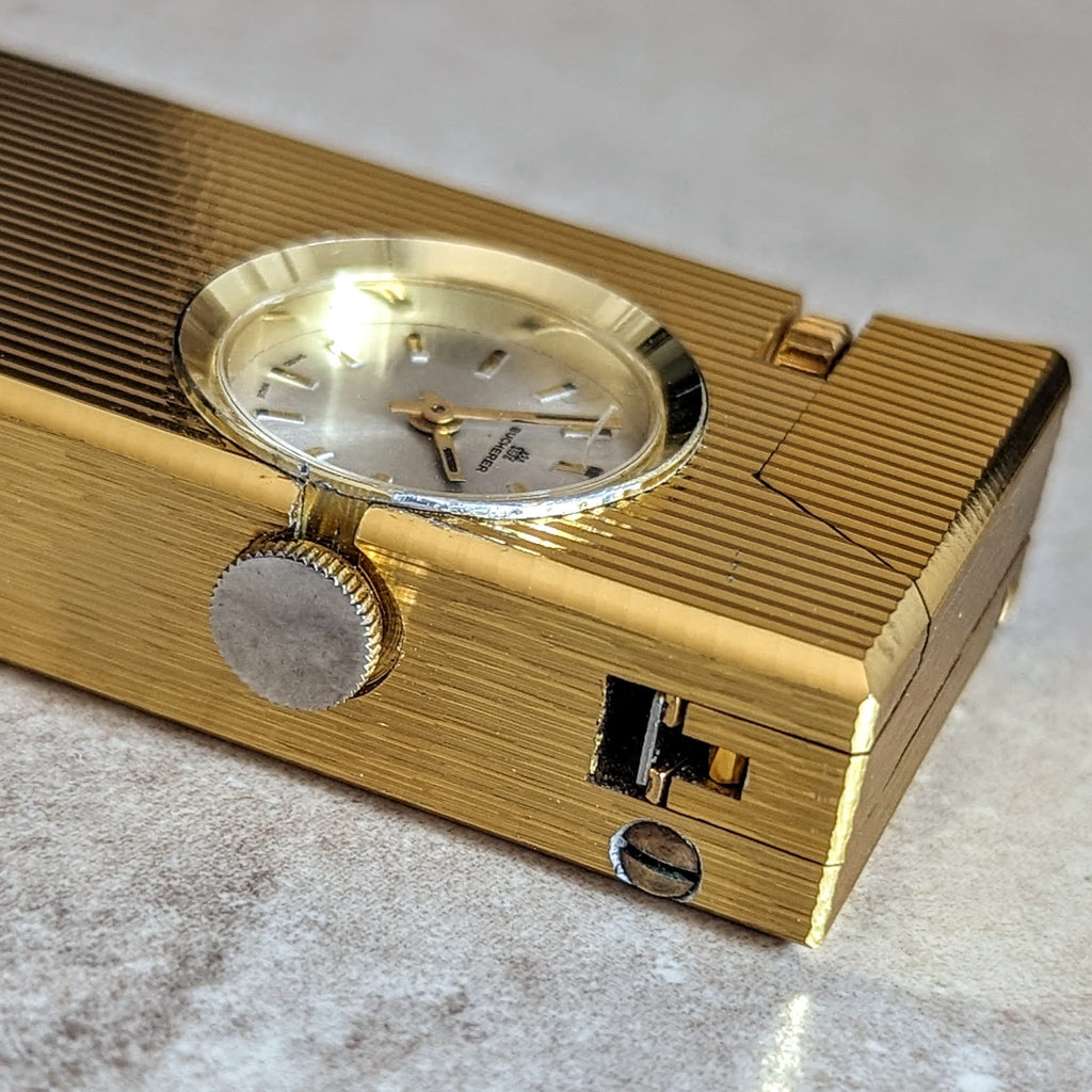 Vintage BUCHERER Clock-Ligther Swiss Made Mechanical Watch 17 Jewels ...