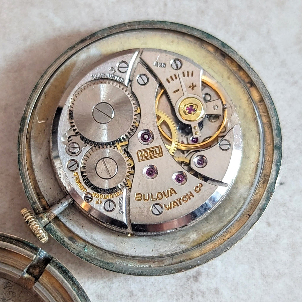 1956 BULOVA President "E" Wristwatch Cal. 10BU 17 Jewels Swiss Made Wa ...