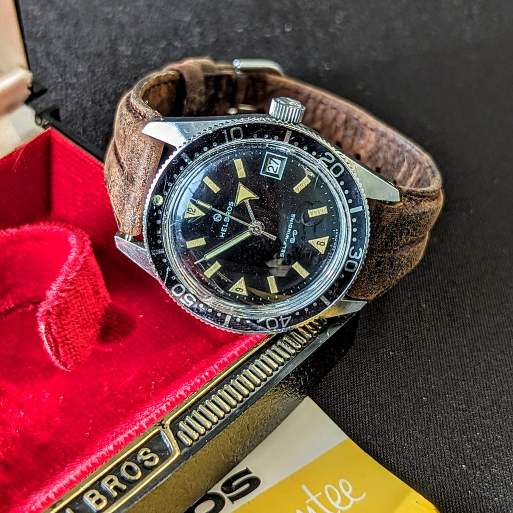 Shop 1960s Helbros Invincible Skin Diver Automatic Wristwatch – SECOND ...