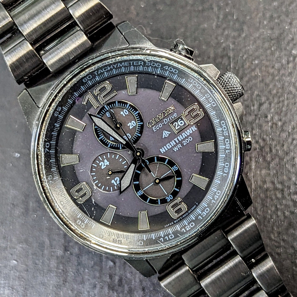 Citizen Nighthawk Eco-Drive Chronograph Watch | B612-S078245 – SECOND ...