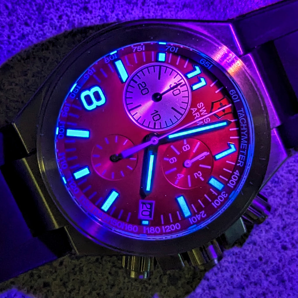 VICTORINOX Swiss Army Convoy Chronograph Watch Ref. 241159 Red Dial St ...