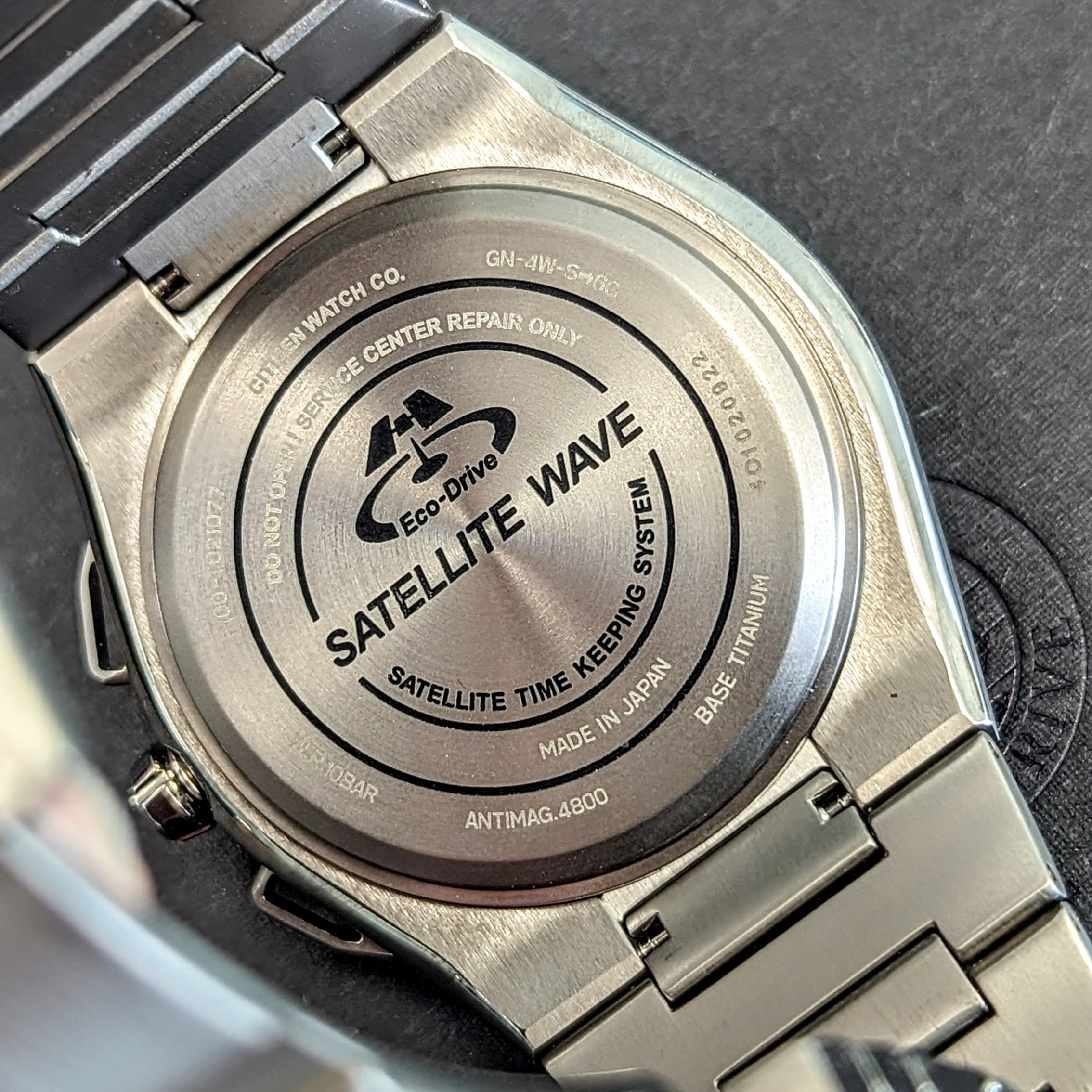 CITIZEN Eco-Drive Satellite Wave Wristwatch Super Titanium Case & Brac ...