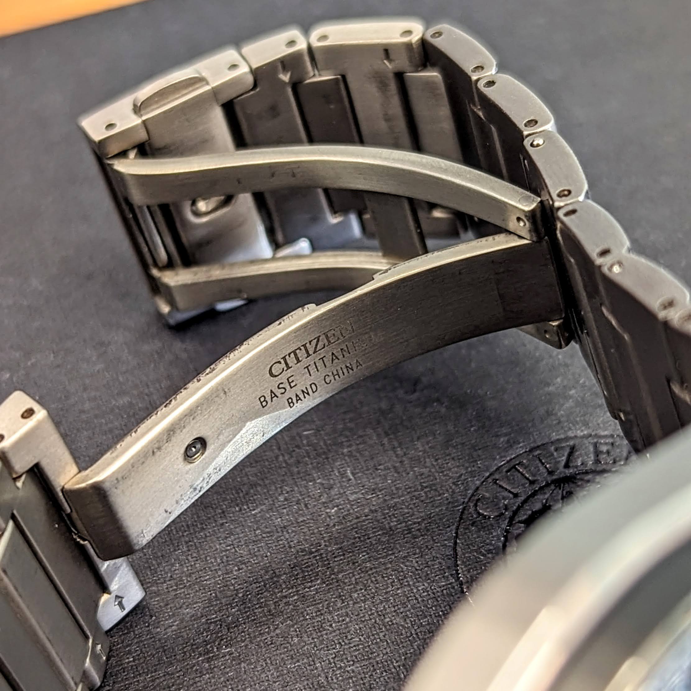 CITIZEN Eco-Drive Satellite Wave Wristwatch Super Titanium Case & Brac ...