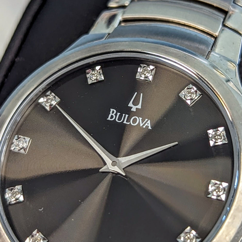BULOVA Diamond Collection Dress Watch 36mm Ref. C8671067 Quartz Wristw ...