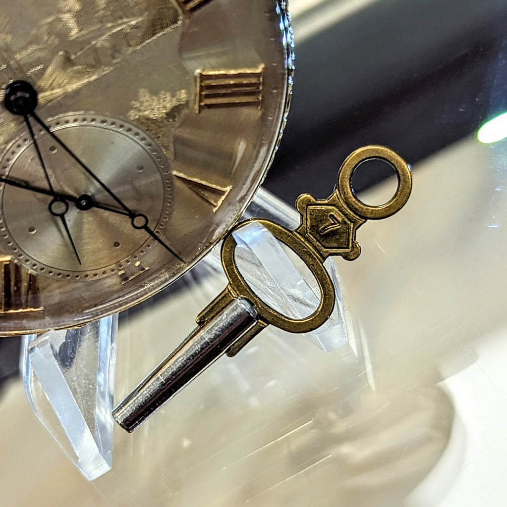 Antique M. J. TOBIAS Liverpool Key Wind Pocket Watch 18K Gold Open Fac ...