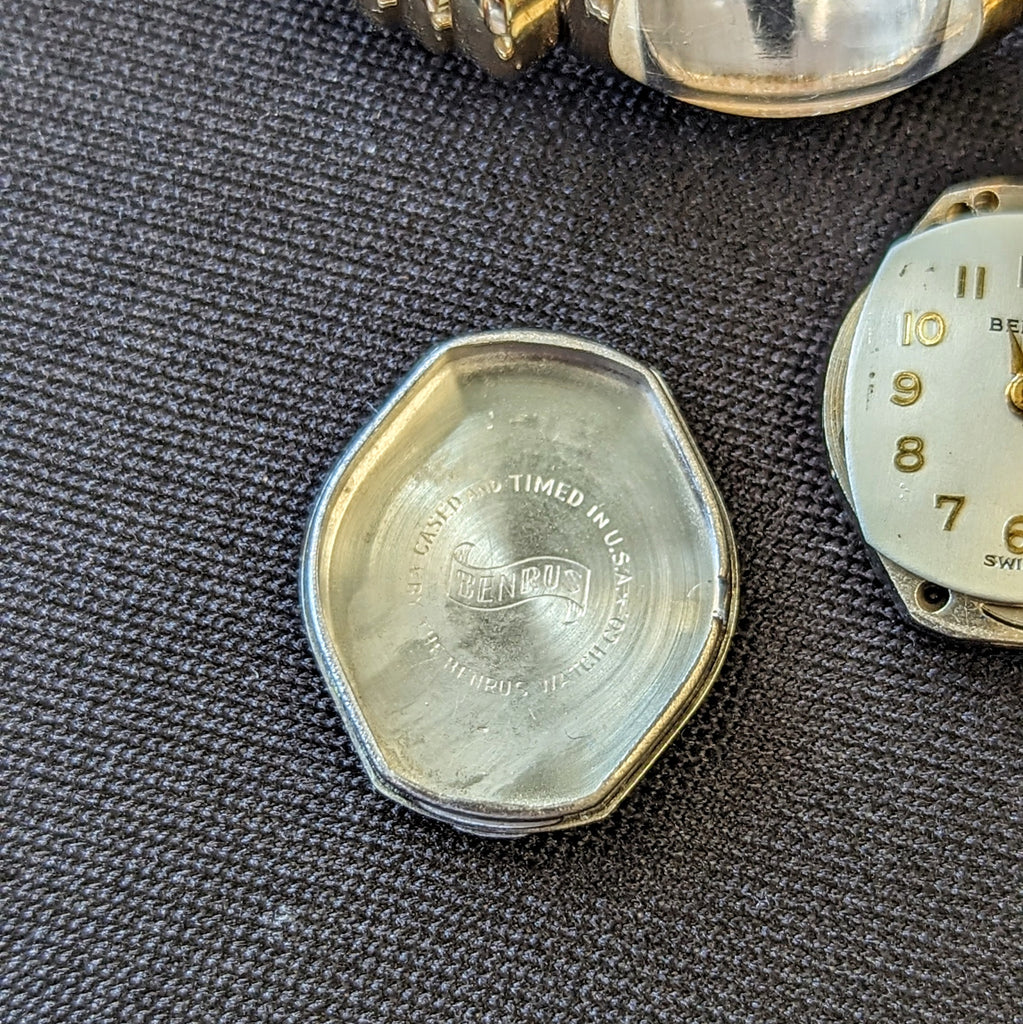 1950's BENRUS Embraceable Ladies Watch 17 Jewels Model BM1 Swiss Wrist ...