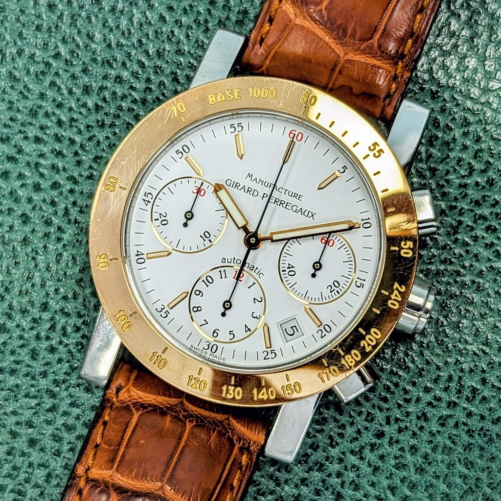 GIRARD PERREGAUX Chronograph Automatic Watch Ref. 7030 Swiss Wristwatc ...