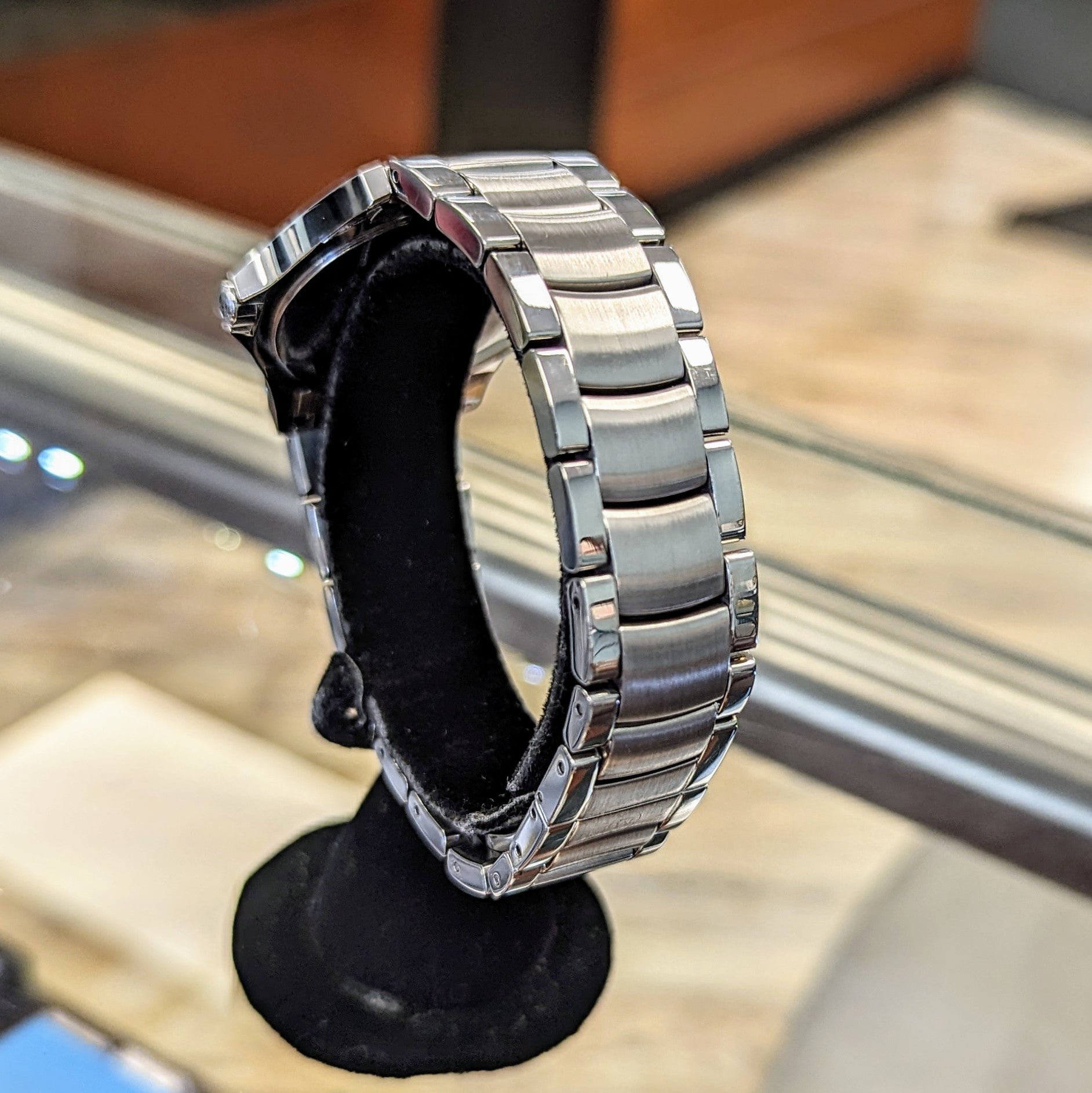 MOVADO Masino Watch 38mm Diamond Dial ALL Stainless Steel Wristwatch ...