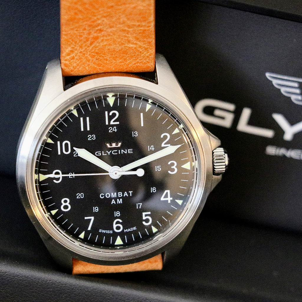 GLYCINE Combat AM Automatic Watch Ref GL0239 DEMO UNIT NEAR NOS! 2 STR ...