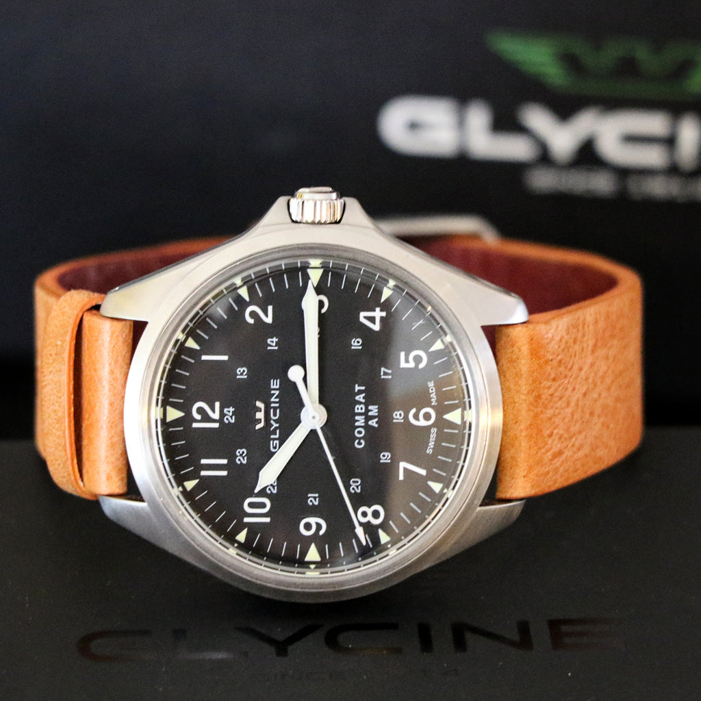 GLYCINE Combat AM Automatic Watch Ref GL0239 DEMO UNIT NEAR NOS! 2 STR ...