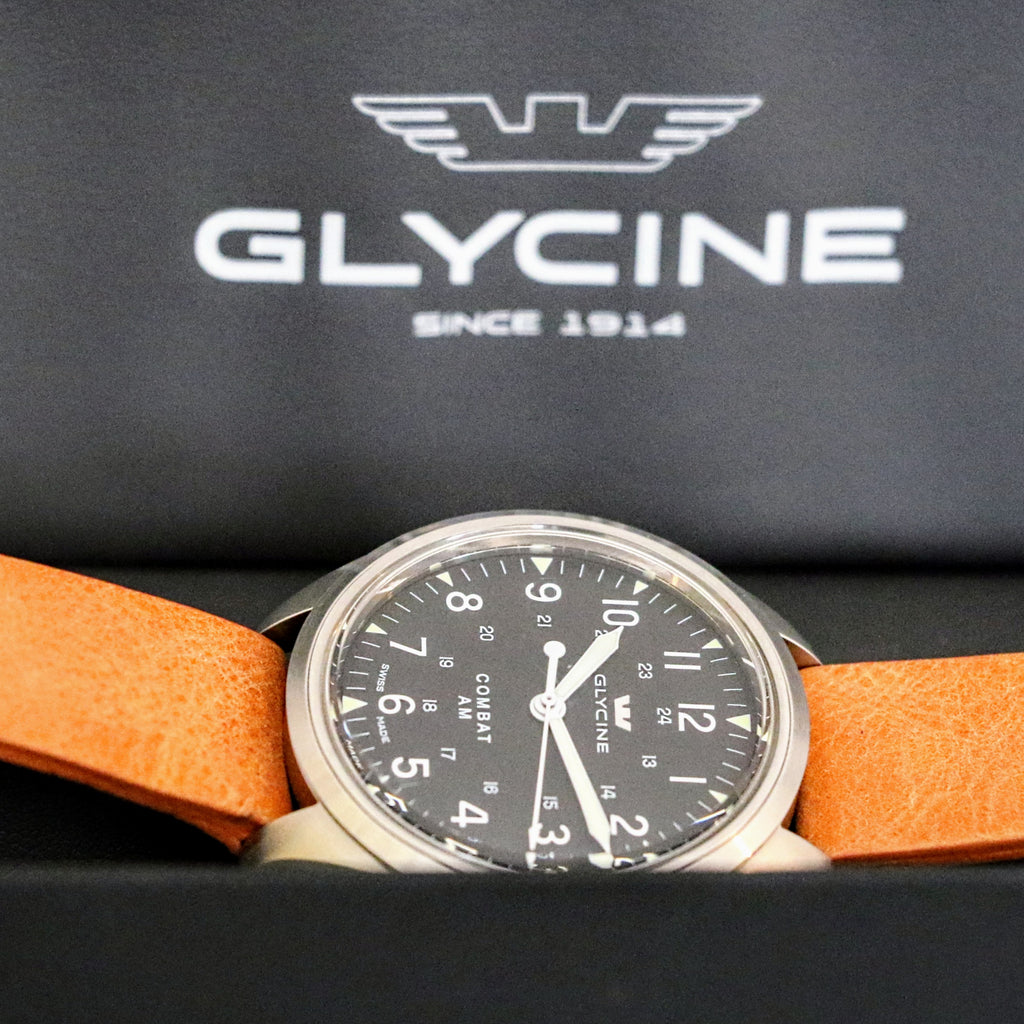 GLYCINE Combat AM Automatic Watch Ref GL0239 DEMO UNIT NEAR NOS! 2 STR ...