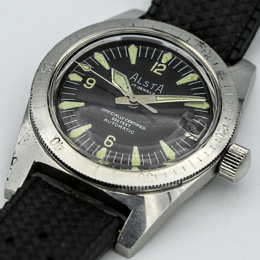 The Original "Jaws" Watch - ALSTA Nautoscaph Dive Automatic Wristwatch ...