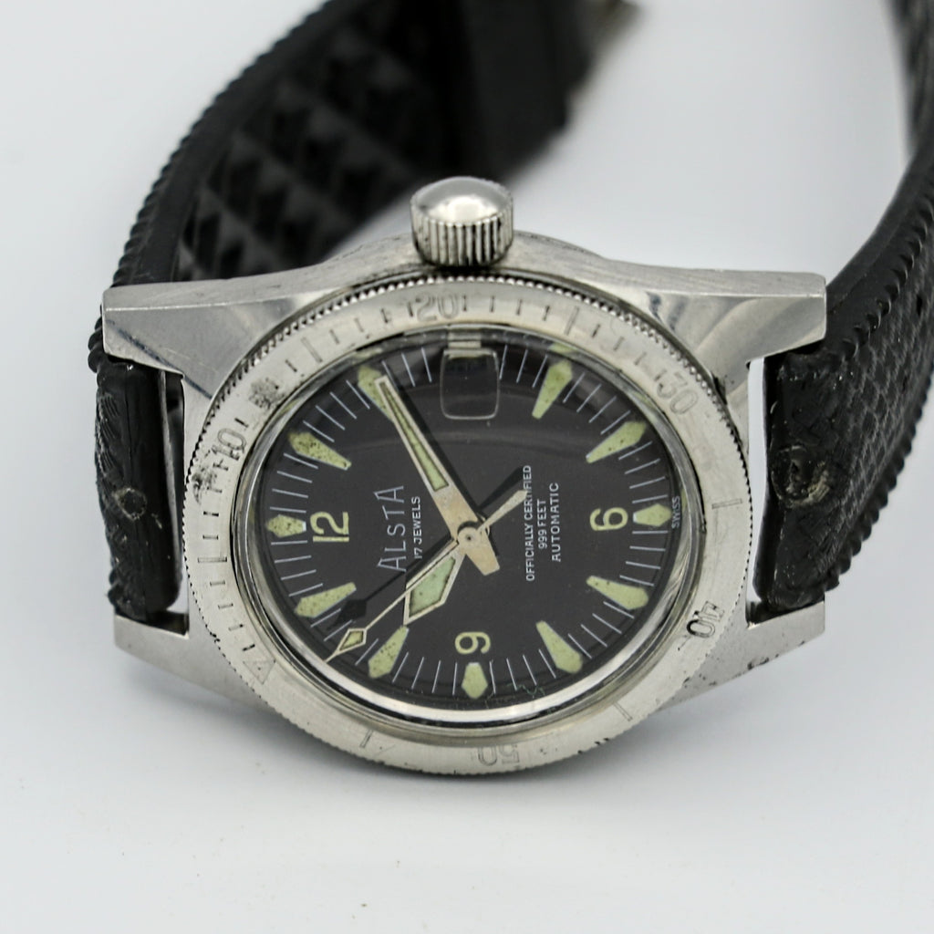 The Original "Jaws" Watch - ALSTA Nautoscaph Dive Automatic Wristwatch ...