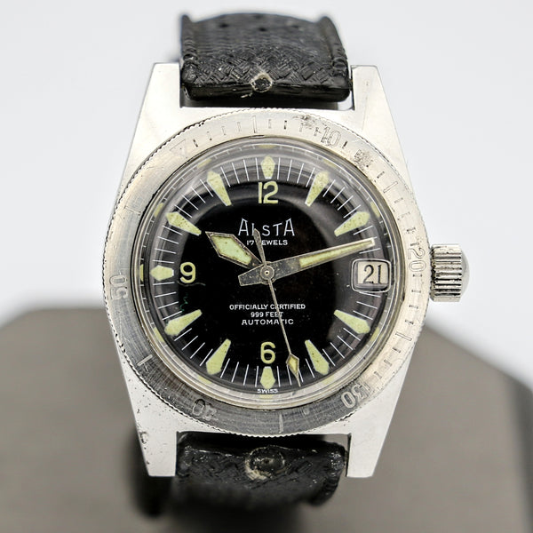 The Original "Jaws" Watch - ALSTA Nautoscaph Dive Automatic Wristwatch ...