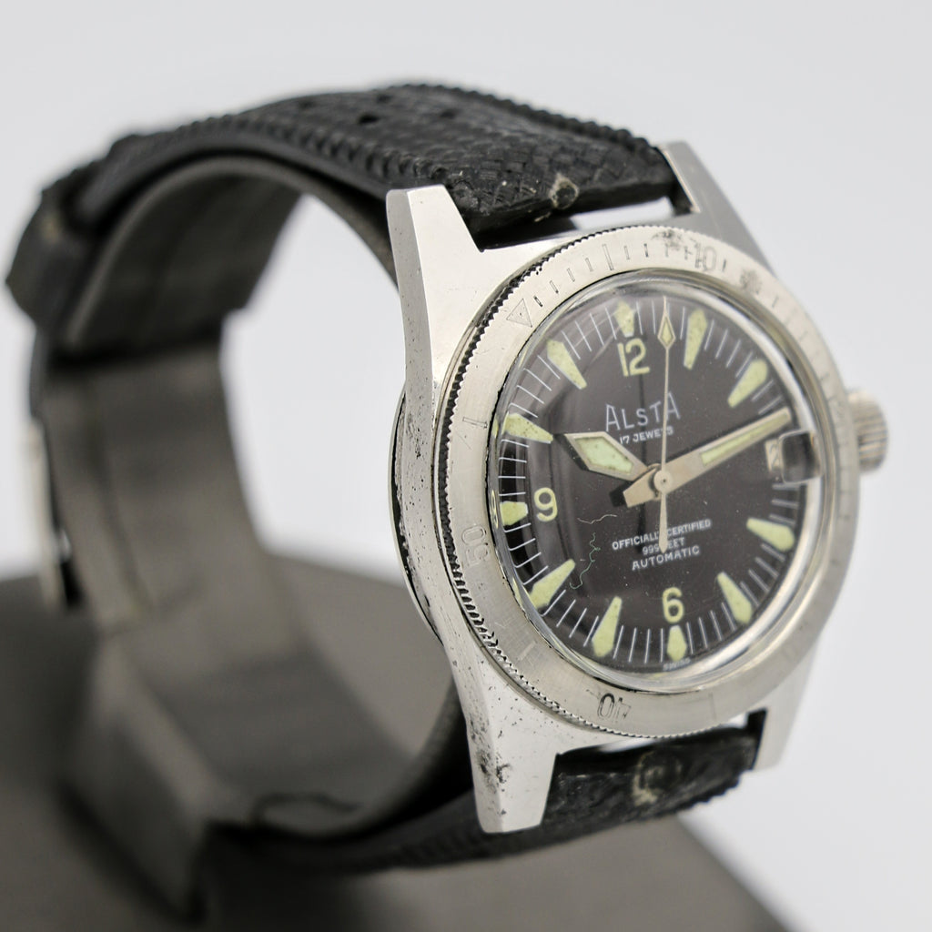 The Original "Jaws" Watch - ALSTA Nautoscaph Dive Automatic Wristwatch ...
