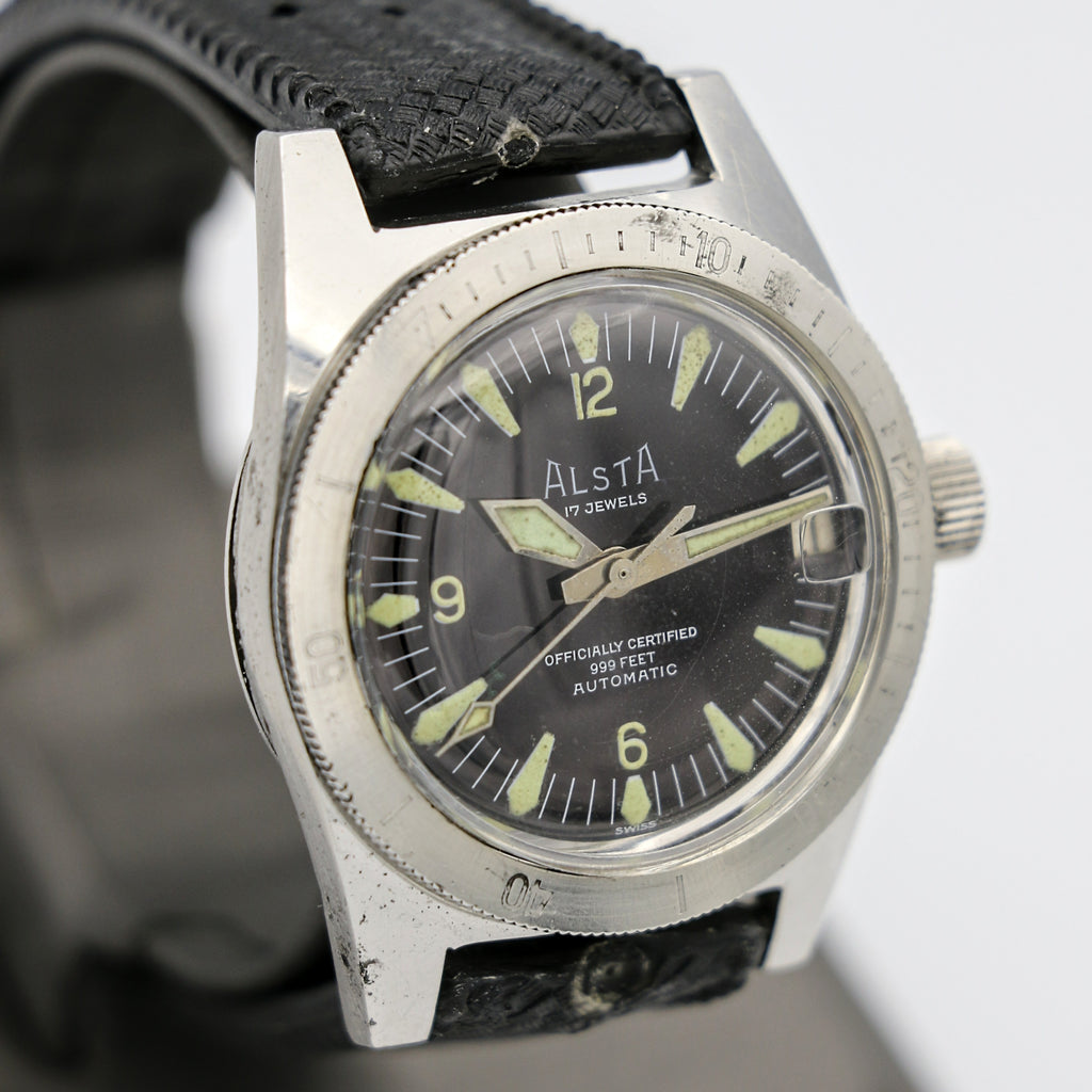 The Original "Jaws" Watch - ALSTA Nautoscaph Dive Automatic Wristwatch ...