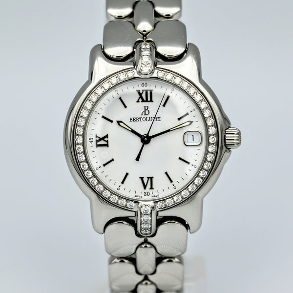 BERTOLUCCI Vir Watch Diamond Bezel 35mm S.S. Wristwatch – SECOND HAND ...