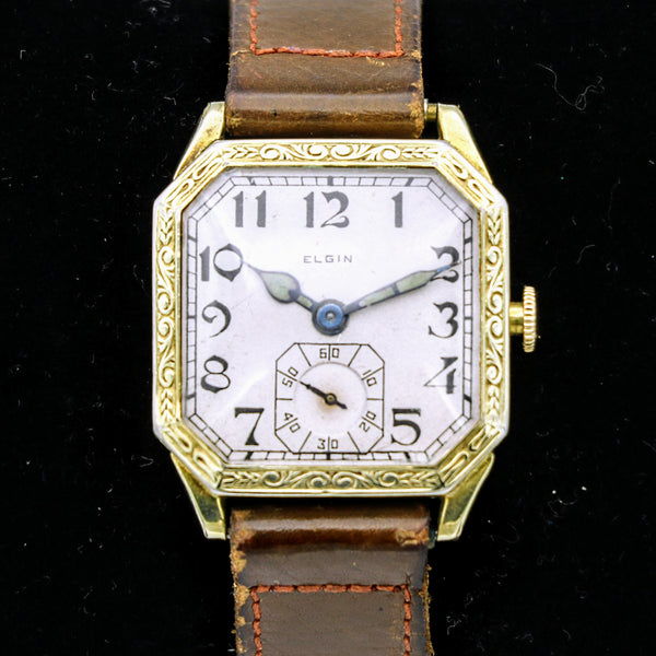 1927 ELGIN Watch Art Deco 7 Jewels Cal. Grade 430 Vintage Wristwatch ...