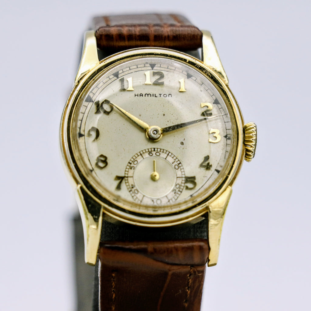 Vintage HAMILTON Endicott Wristwatch 1940 Caliber 987A 17 Jewels Watch ...