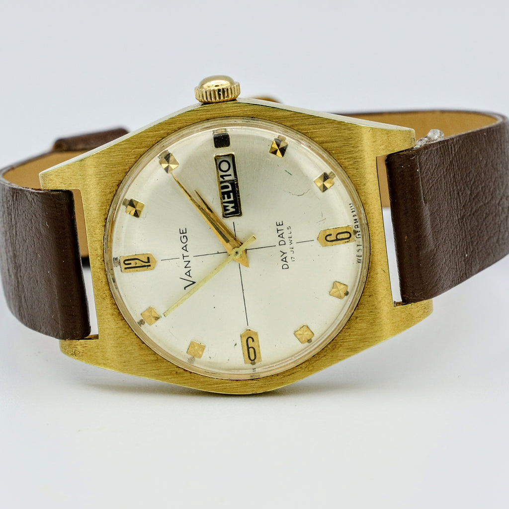 Vintage Vantage Wristwatch West Germany 17 Jewels Mechanical Watch ...