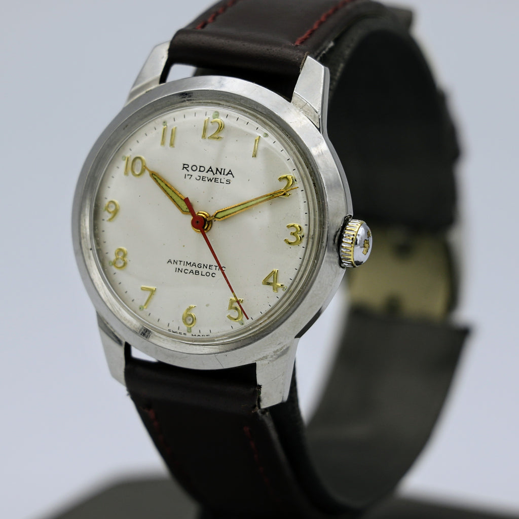 Shop Vintage RODANIA Watch 17 Jewels Antimagnetic Watch – SECOND HAND ...