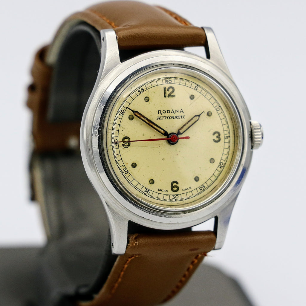 Vintage RODANA SWISS Automatic Wristwatch Waterproof Antimagnetic Shoc ...