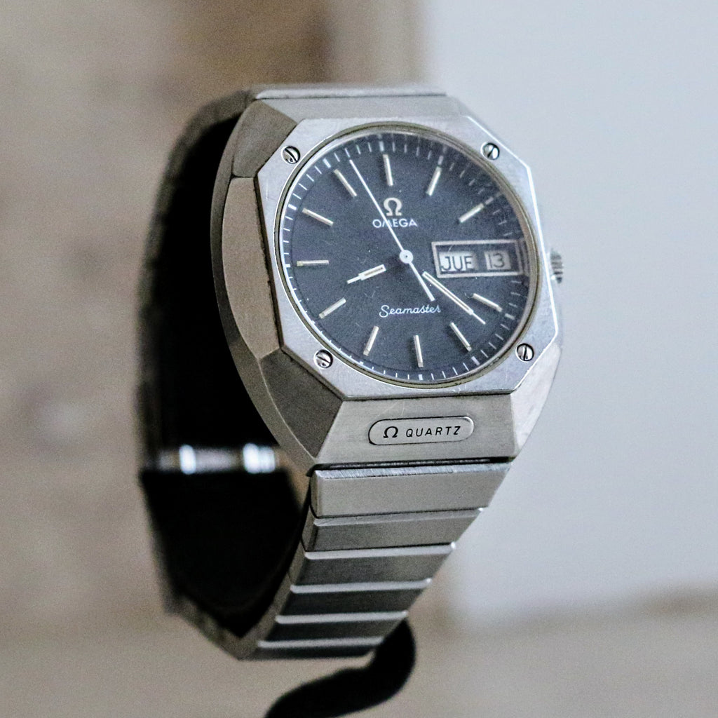 1975 OMEGA Seamaster Mariner Wristwatch Cal. 1310 Swiss Quartz Watch R ...