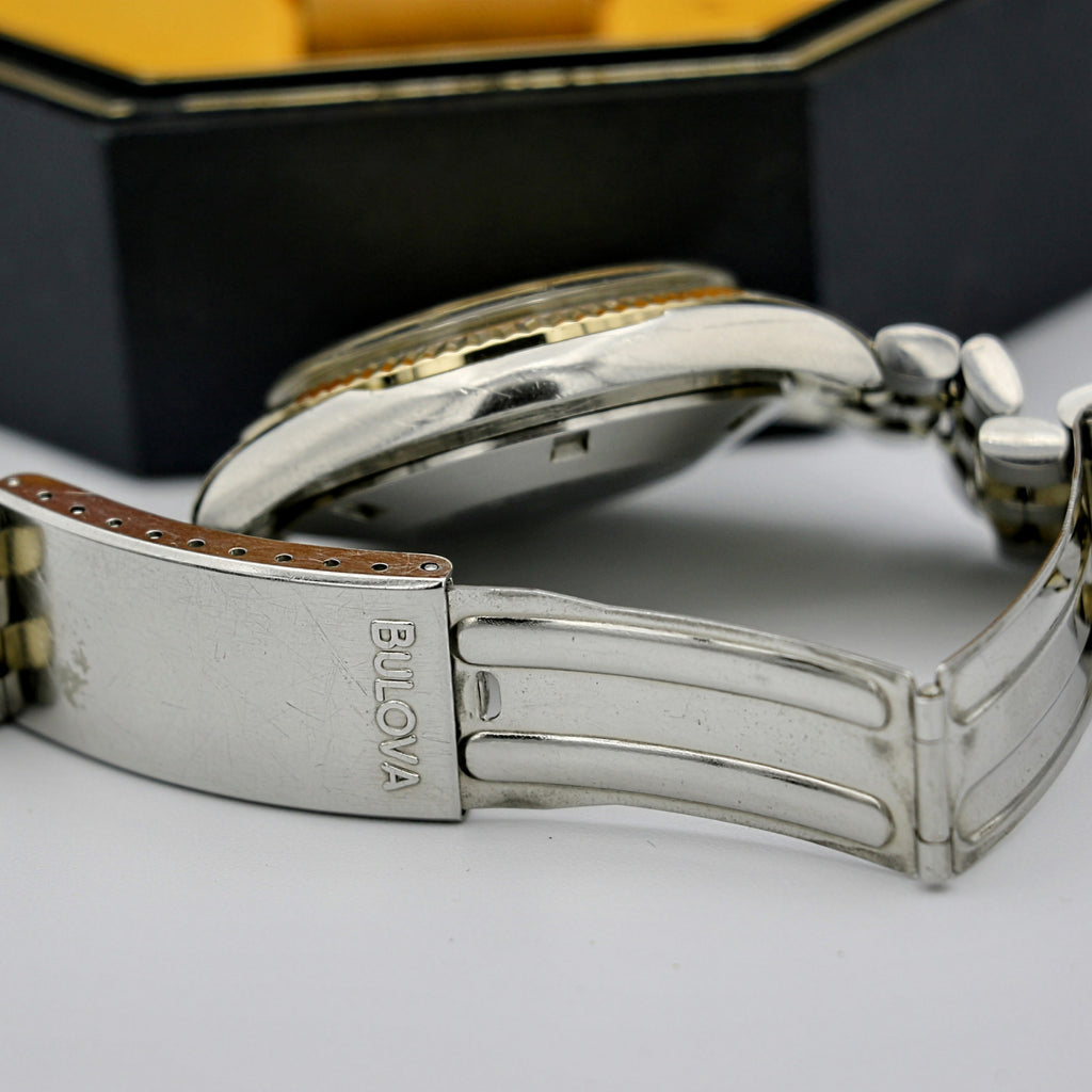 BULOVA 1970 Oceanographer "D" Automatic Watch 333 Feet 10K GOLD Bezel ...