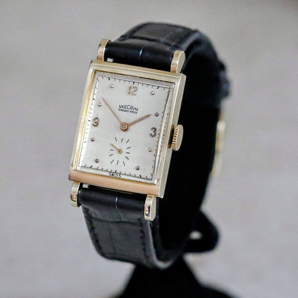 Vintage VULCAIN Wristwatch Swiss Stroboscopic Movement Caliber 708 17 ...