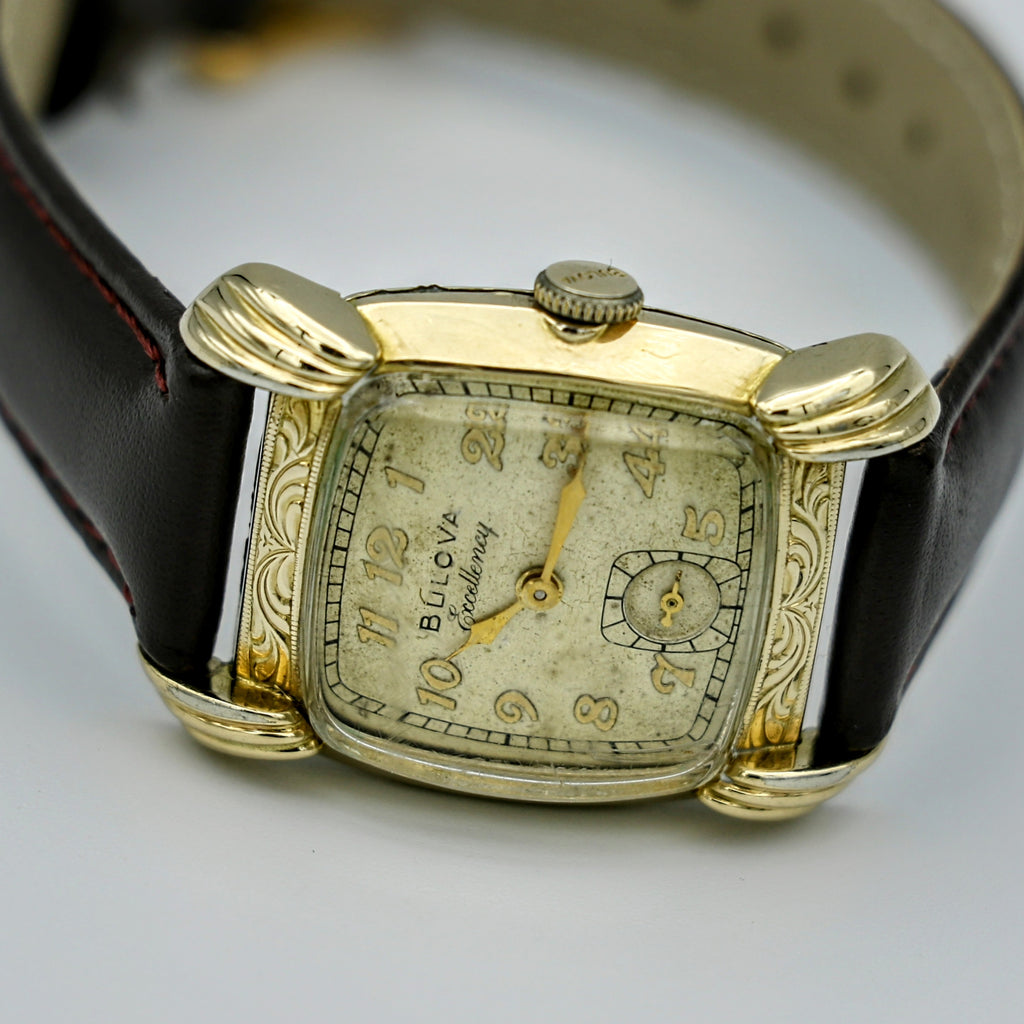 1950 BULOVA His Excellency QQ Wristwatch USA Cal 10BM 21 Jewels Vintag ...
