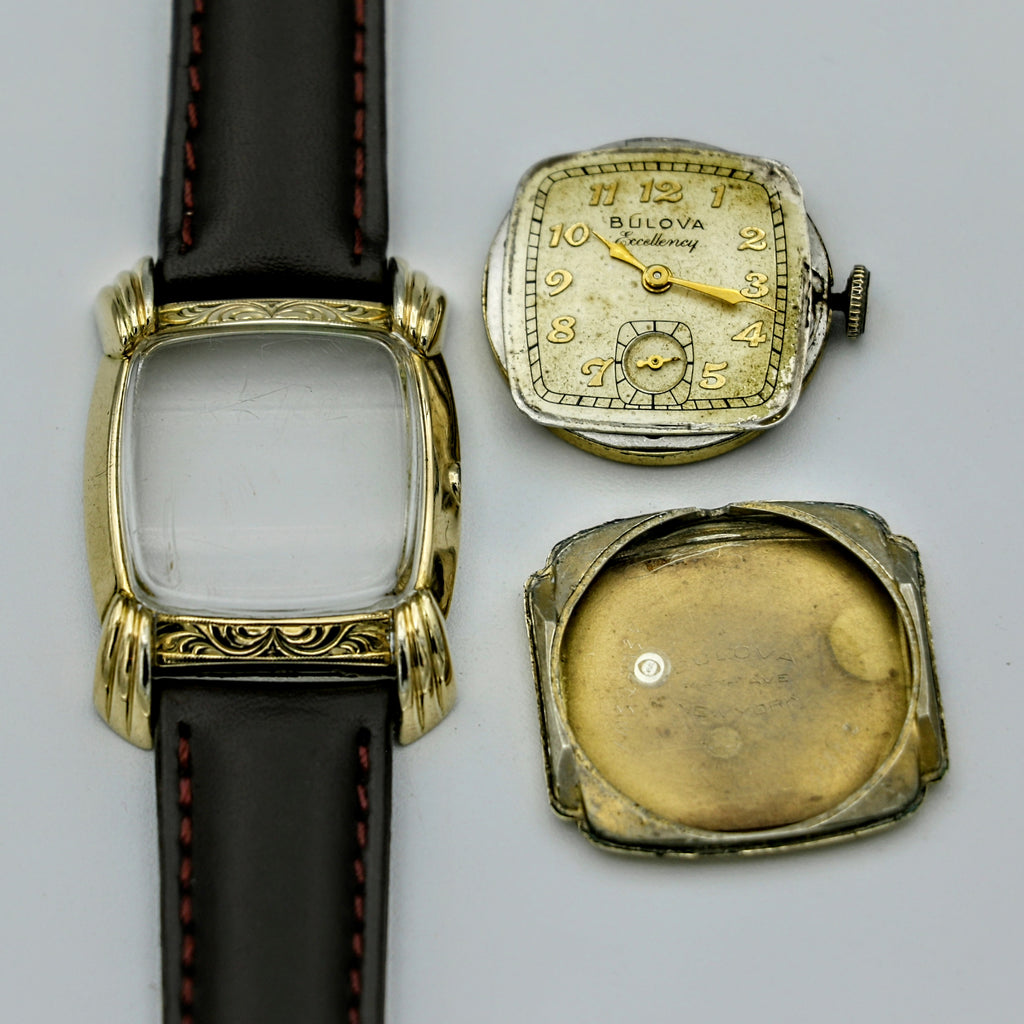 1950 BULOVA His Excellency QQ Wristwatch USA Cal 10BM 21 Jewels Vintag ...