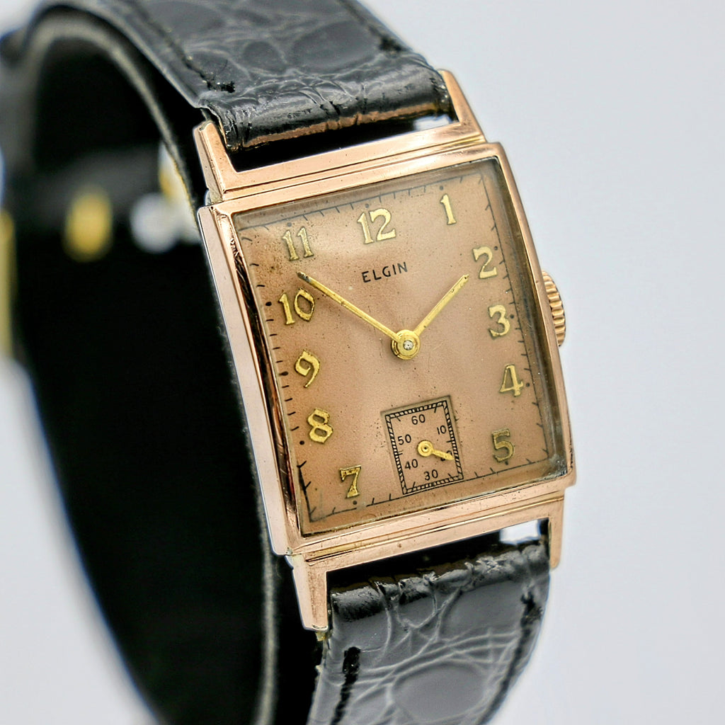 Vintage 1942 ELGIN Watch Ref. 6512E Grade 557 15 Jewels U.S.A. Made Wr ...
