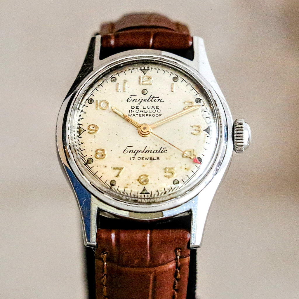 ENGELTON De Luxe Automatic Watch Bidynator FELSA 690 17 Jewels Swiss W ...