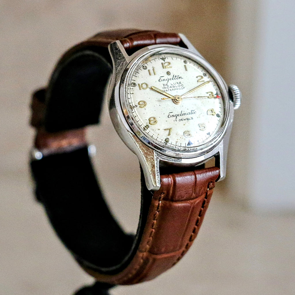 ENGELTON De Luxe Automatic Watch Bidynator FELSA 690 17 Jewels Swiss W ...