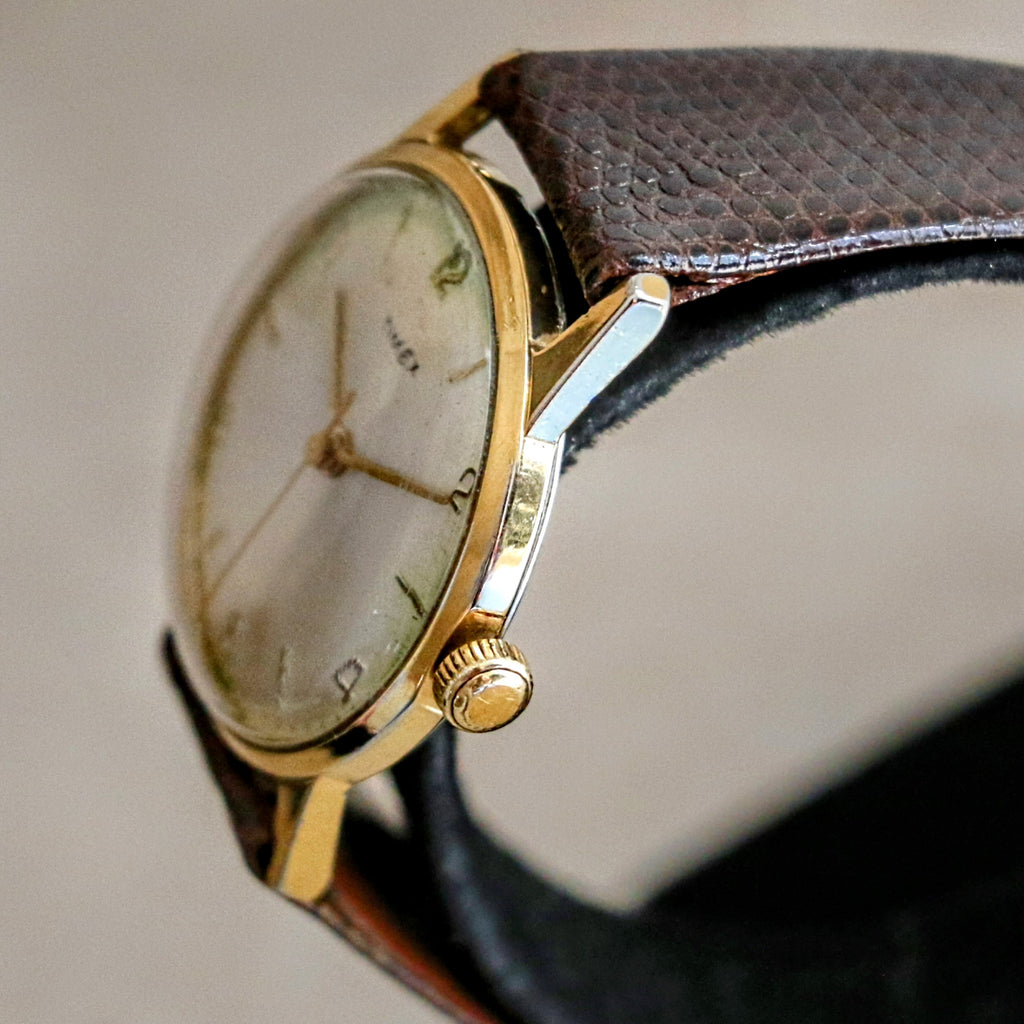 Classic TIMEX Watch Shock Resistant Manual Wind 32mm Vintage Wristwatc ...