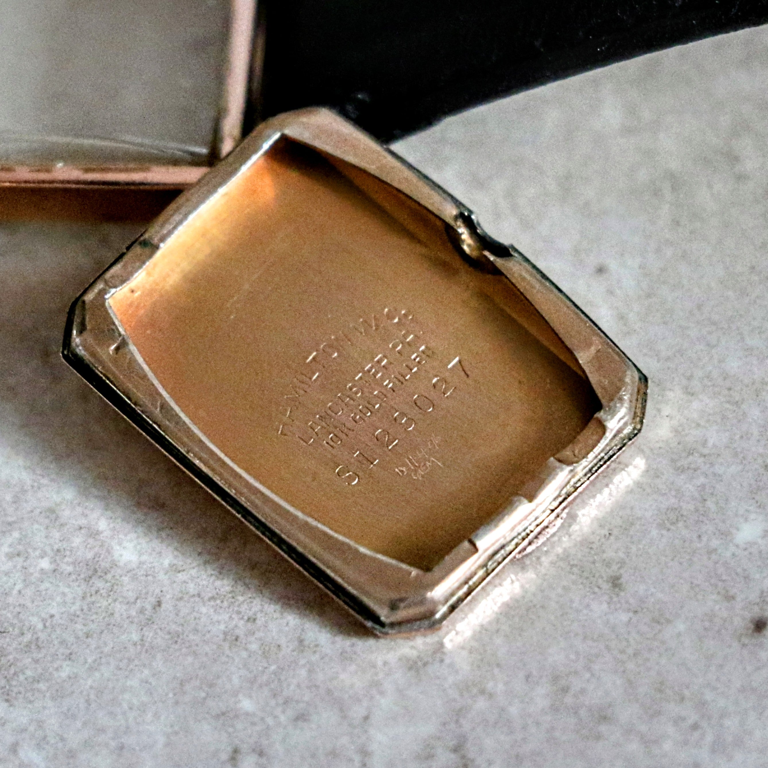 1941 HAMILTON Myron Wristwatch 10K Coral (Rose) G.F. Watch Grade 980 U ...