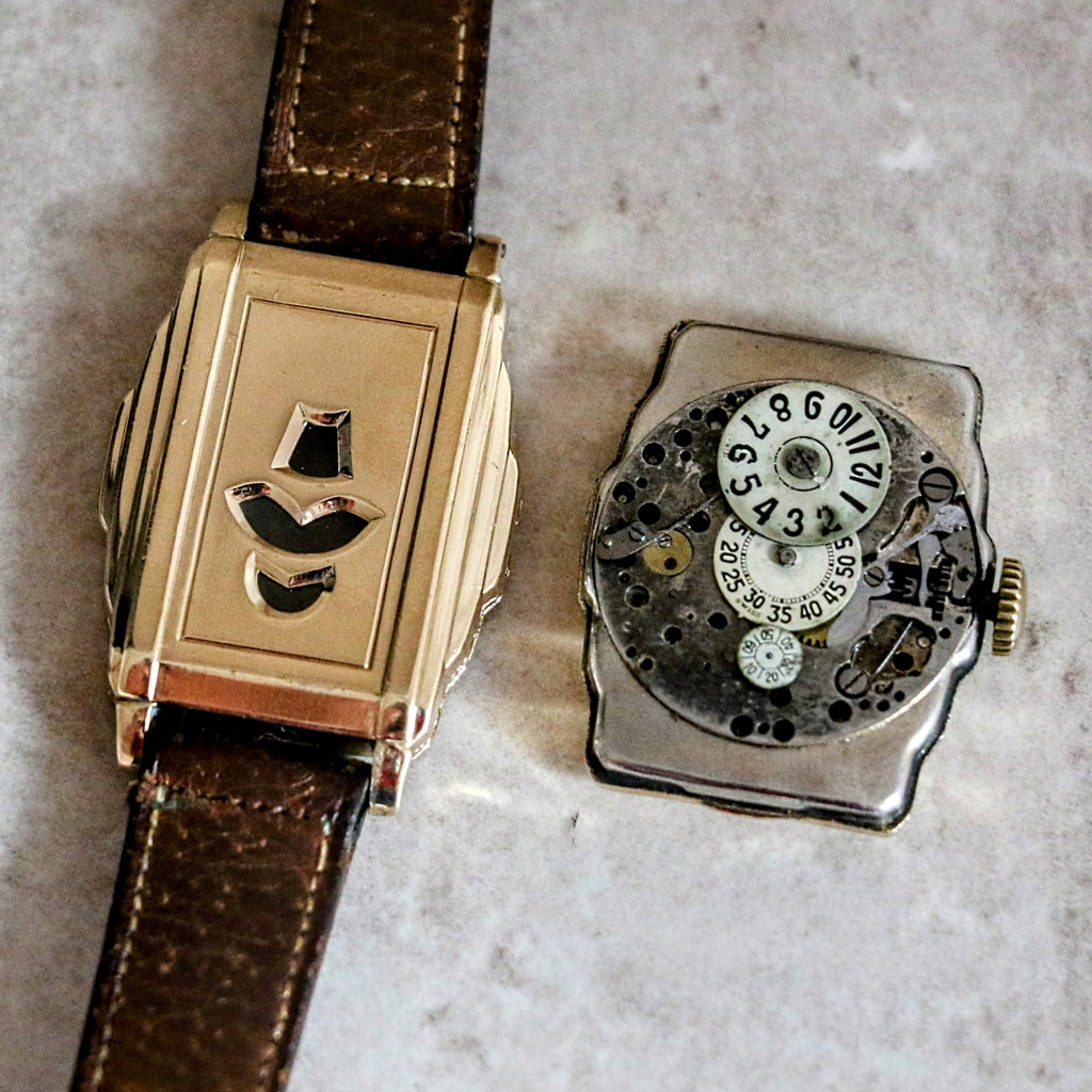 OLLENDORFF Jump Hour Wristwatch Vintage Digital Watch Swiss Made 7 Jew ...