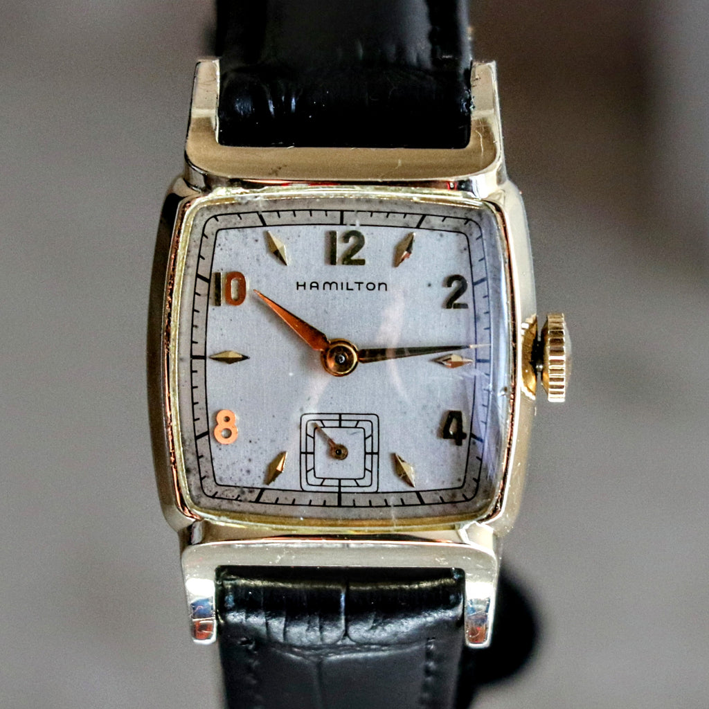 1951-52 HAMILTON Emery Wristwatch 10K G.F. Watch Grade 747 U.S.A. Made ...