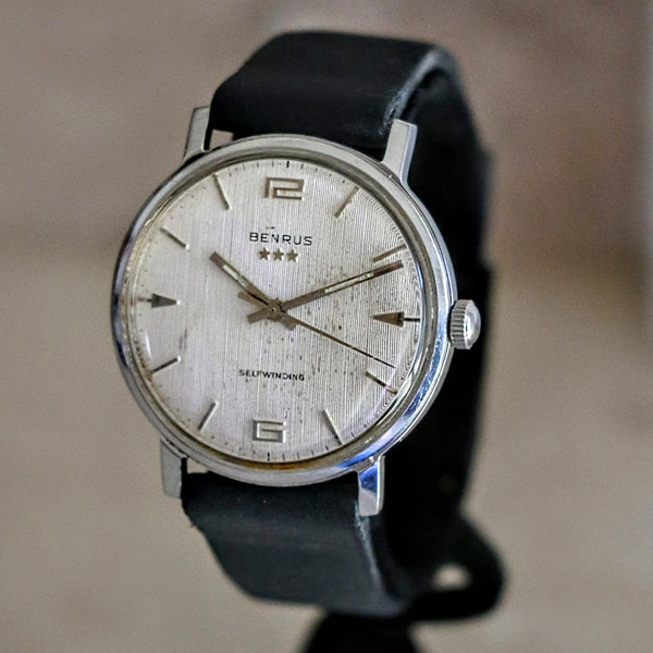 Vintage BENRUS 3 Stars Selfwinding Wristwatch Swiss Made Vintage Watch ...