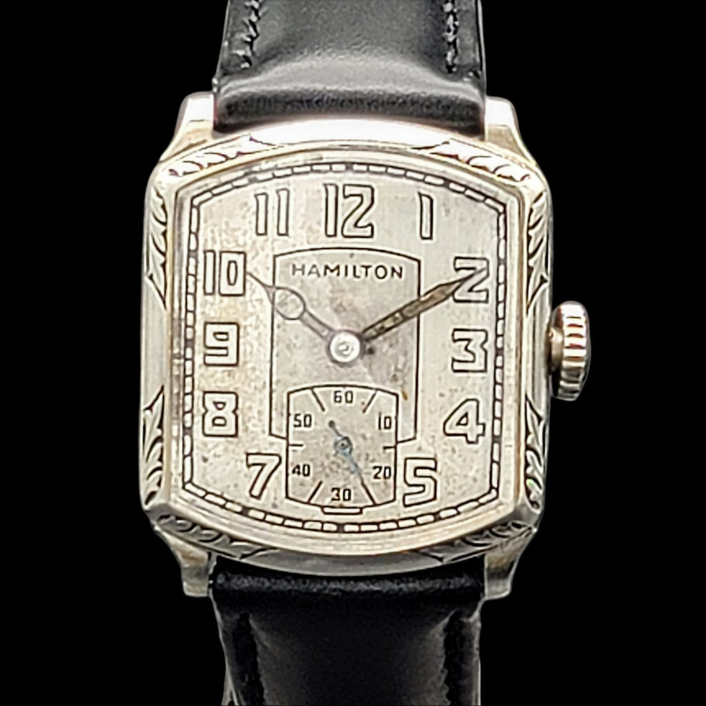 HAMILTON 1928 Tonneau Engraved Watch Grade 987 – SECOND HAND HOROLOGY