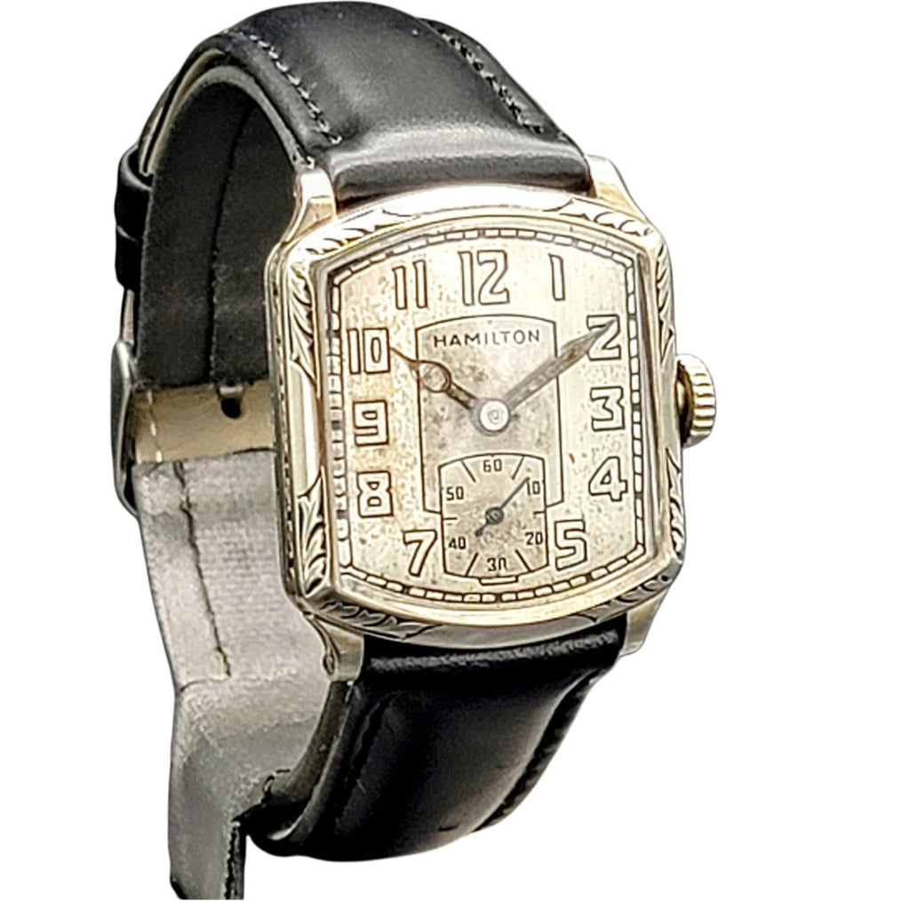 HAMILTON 1928 Tonneau Engraved Watch Grade 987 – SECOND HAND HOROLOGY