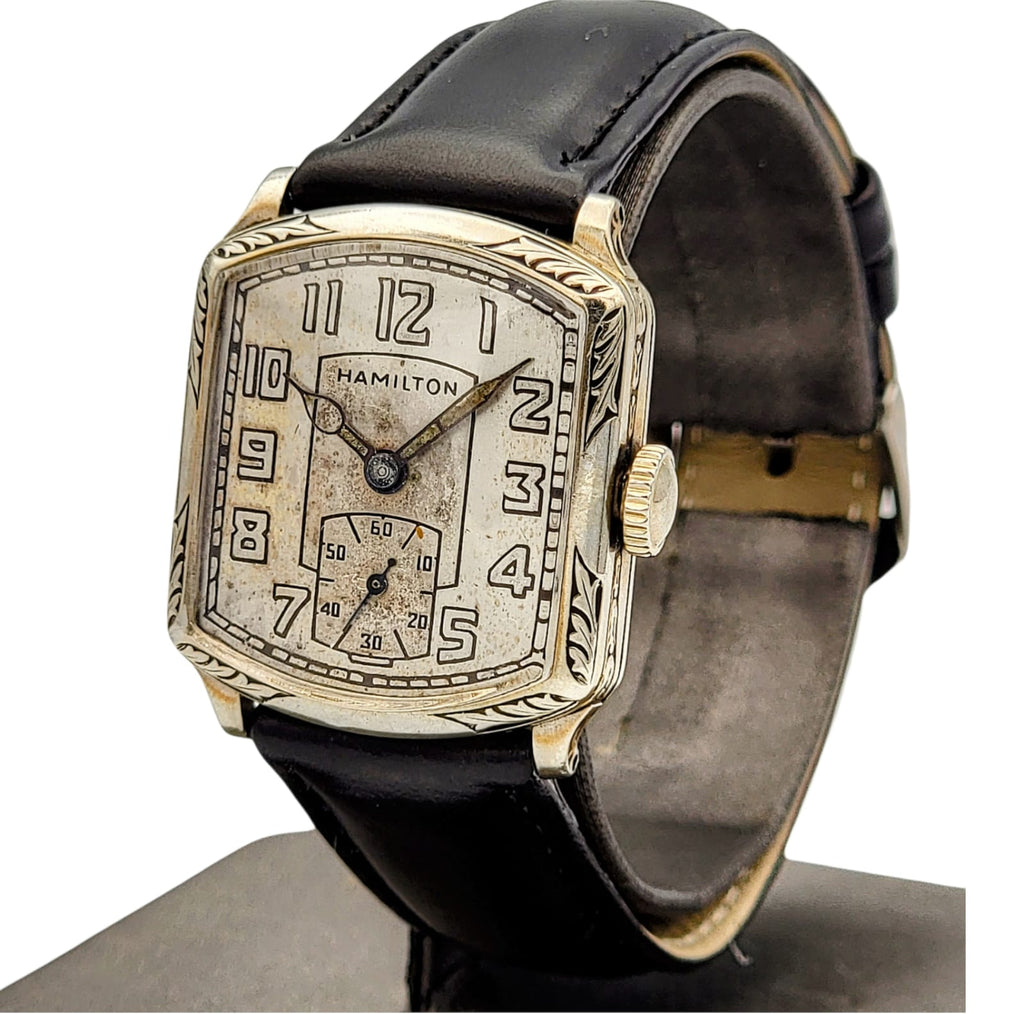 HAMILTON 1928 Tonneau Engraved Watch Grade 987 – SECOND HAND HOROLOGY