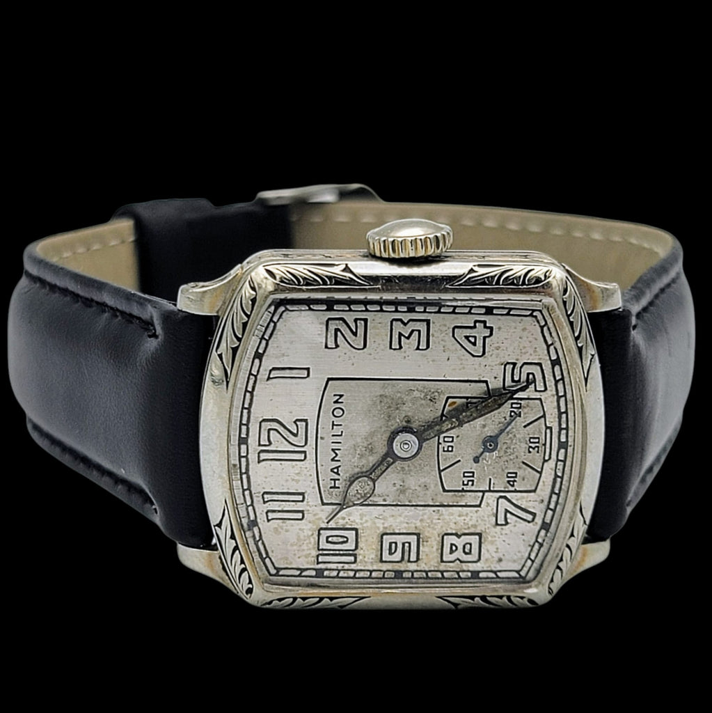 HAMILTON 1928 Tonneau Engraved Watch Grade 987 – SECOND HAND HOROLOGY