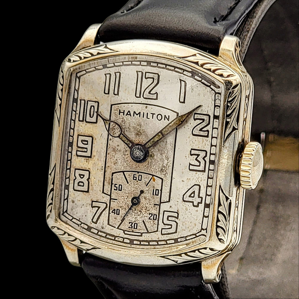 HAMILTON 1928 Tonneau Engraved Watch Grade 987 – SECOND HAND HOROLOGY