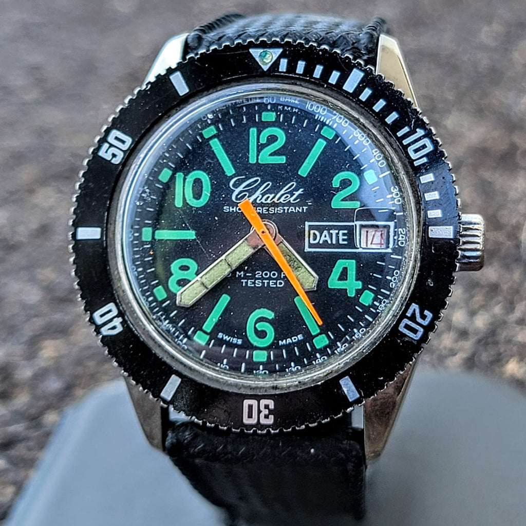 1970's CHALET Skin Diver Watch Cal. EB 8501 Swiss Made – SECOND HAND ...