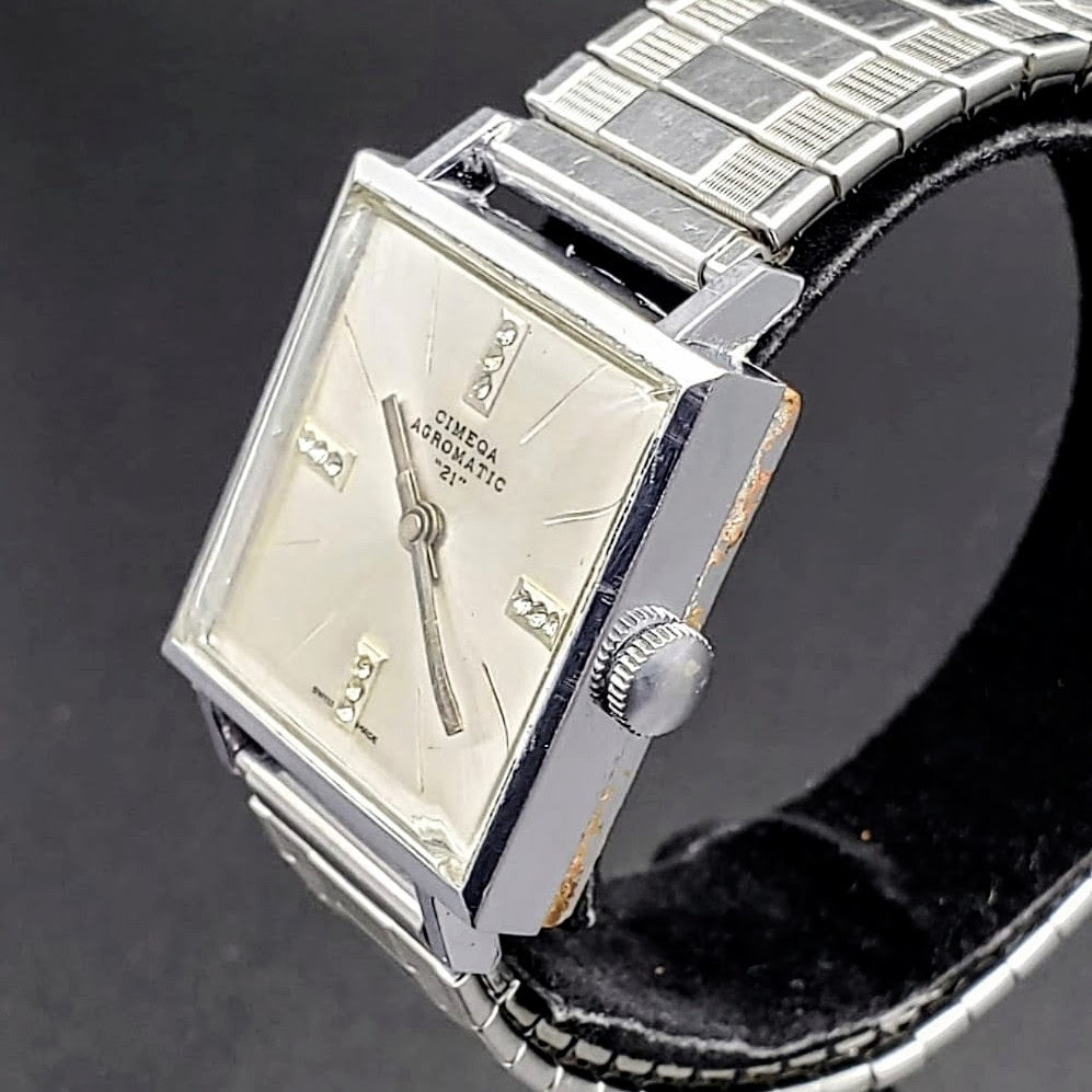 Vintage Cimeqa Wristwatch Swiss Made Caliber EB 8800 Sunburst Dial Wat ...