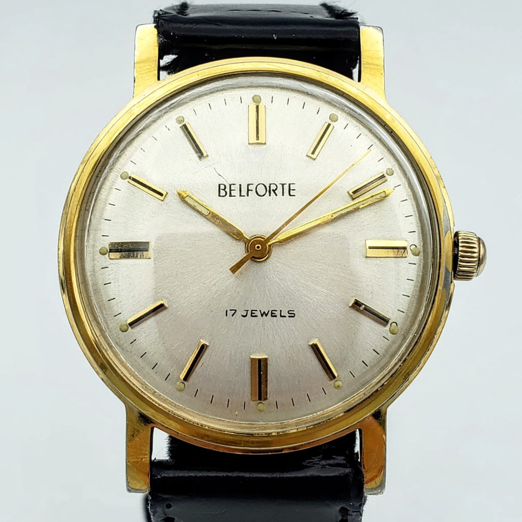 Vintage BELFORTE Wristwatch Luminous Indices and Hands Sunburst Dial 1 ...
