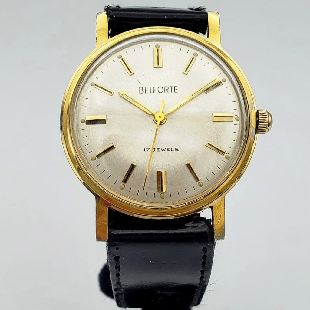 Vintage BELFORTE Wristwatch Luminous Indices and Hands Sunburst Dial 1 ...
