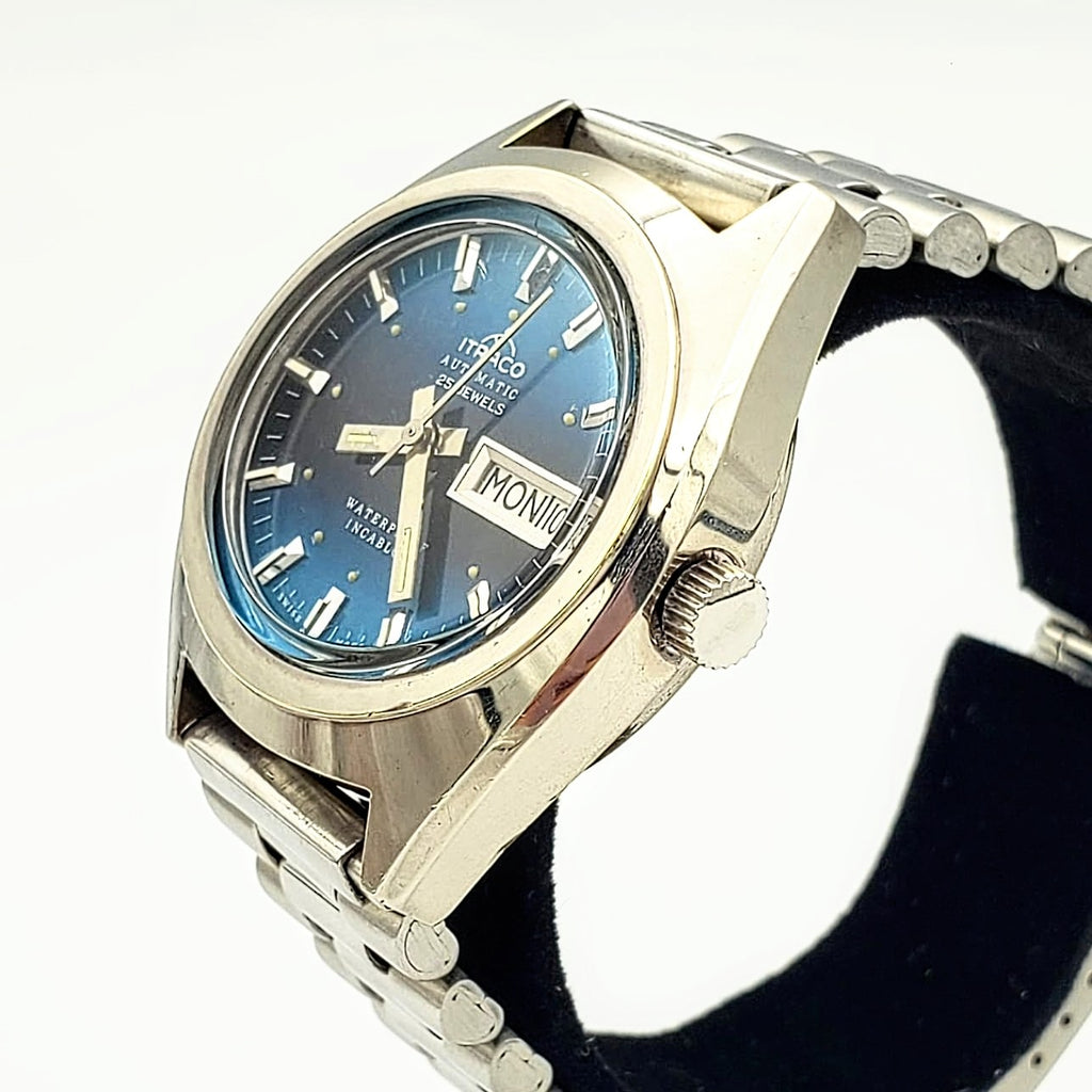 Vintage ITRACO Automatic Wristwatch Cal. ETA2789-1 25 J, Dual-Language ...