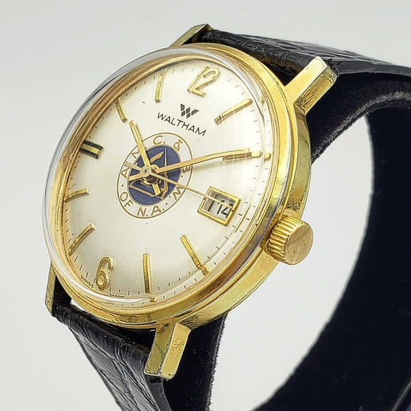 Vintage Waltham Wristwatch AMC & BW OF NA Logo Caliber SGT 100-1 7 Jew ...